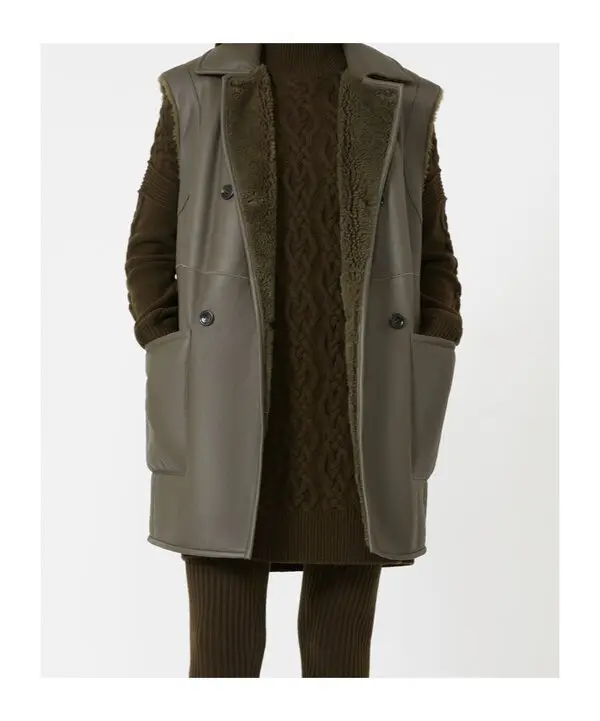 Max Mara Oversized Double-breasted Gilet