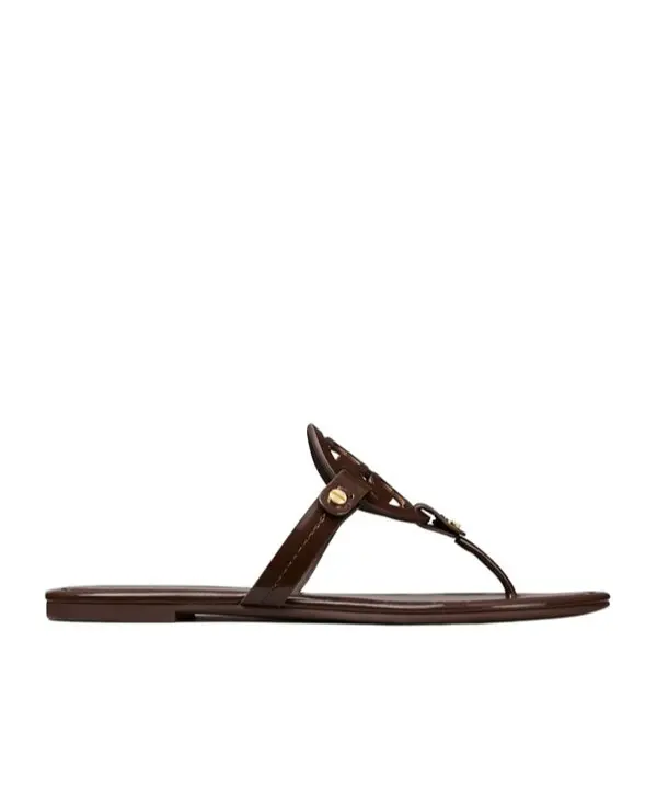 Tory Burch Miller Leather Sandals - Coconut