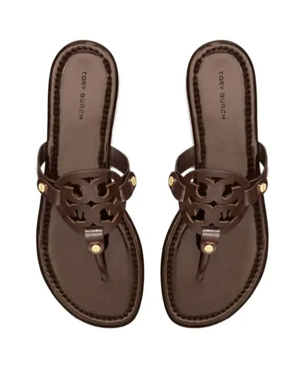 Tory Burch Miller Leather Sandals - Coconut