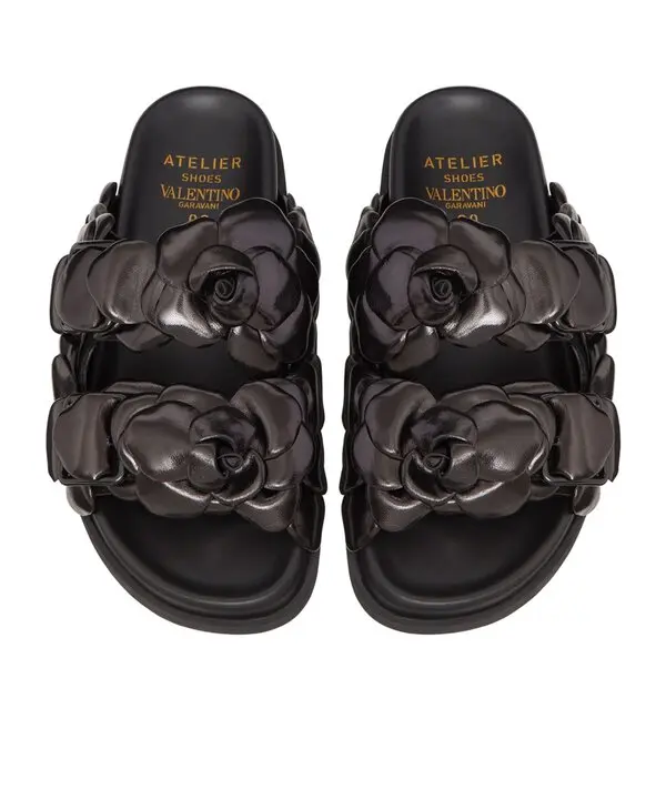 Valentino Garavani Atelier 03 Rose Edition Slide Sandals
