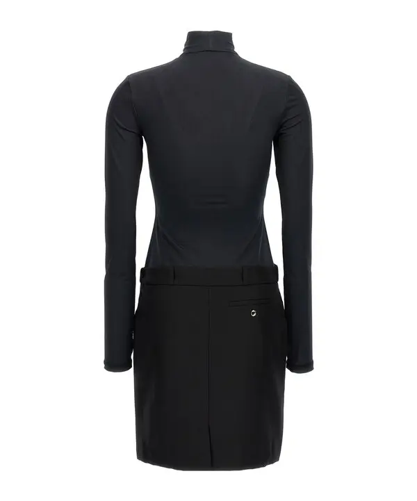 Coperni Hybrid Tailored Dress With High Collar