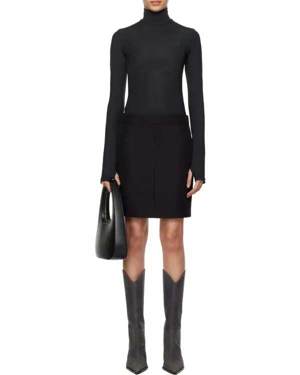 Coperni Hybrid Tailored Dress With High Collar