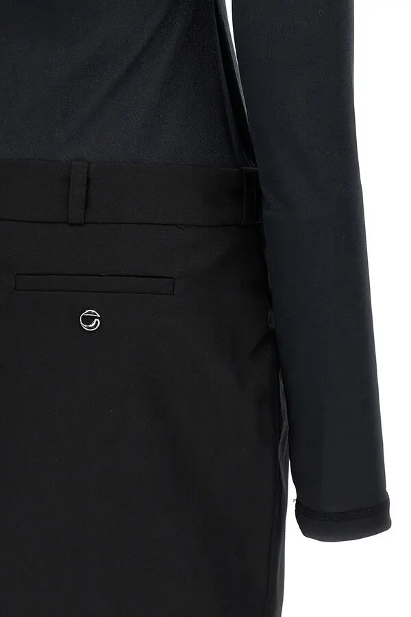 Coperni Hybrid Tailored Dress With High Collar