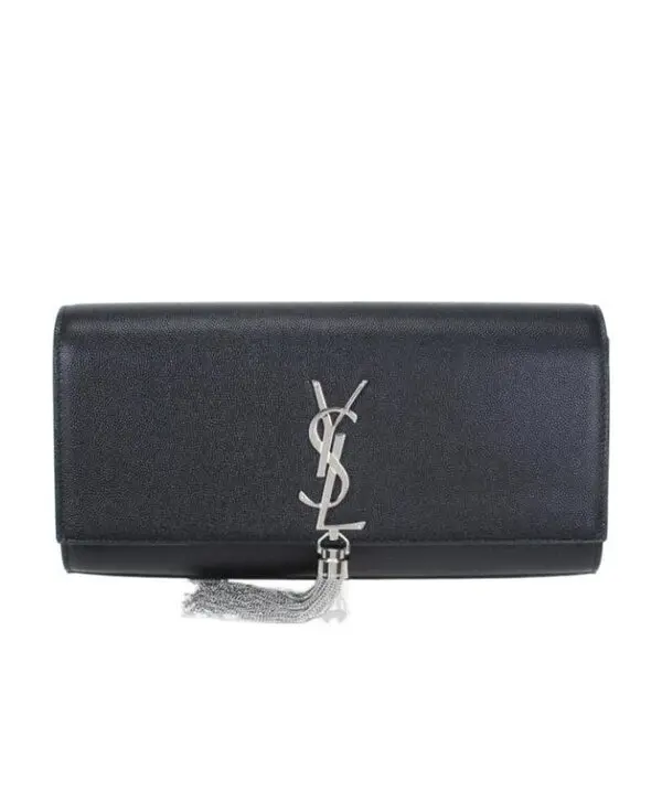 Saint Laurent Logo Button Clutch