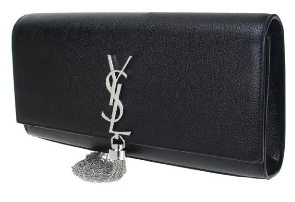 Saint Laurent Logo Button Clutch