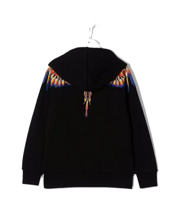 MARCELO BURLON COUNTY OF MILAN Wings Print Hoodie - Black