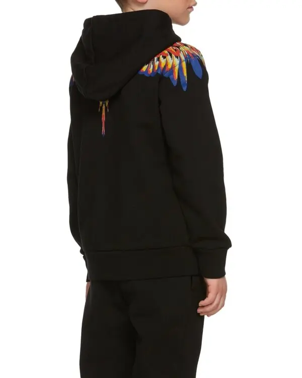 MARCELO BURLON COUNTY OF MILAN Wings Print Hoodie - Black