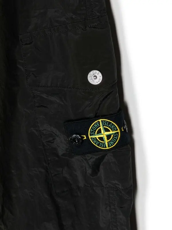 Stone Island Cargo Trousers With Detachable Compass Badge