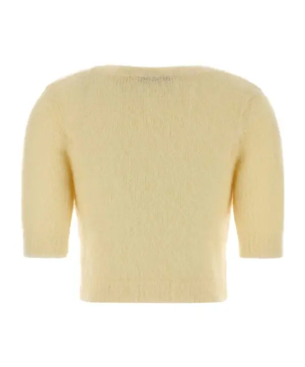Alessandra Rich Embroidered Cropped Jumper - No