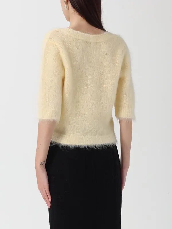 Alessandra Rich Embroidered Cropped Jumper - No