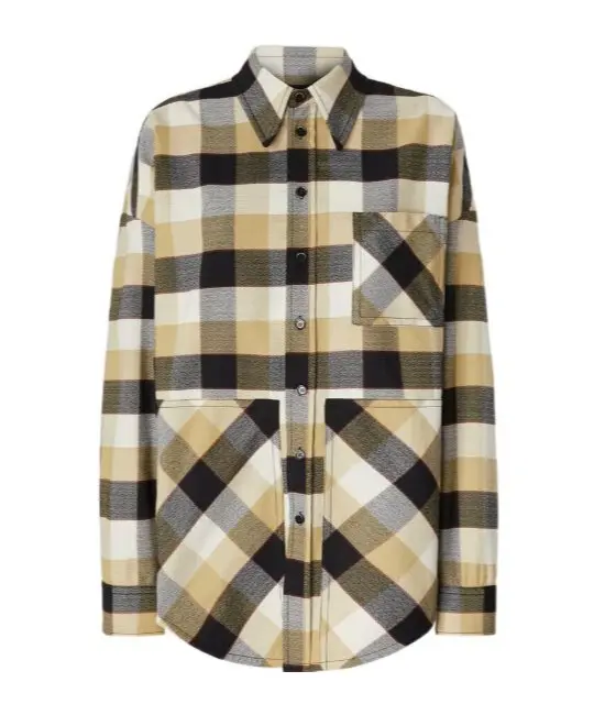 Missoni Oversized Checked Shirt - Beige