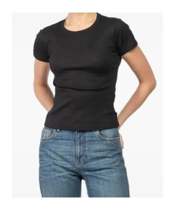 AYA MUSE Crewneck T-shirt With Short Sleeves And Straight Hem