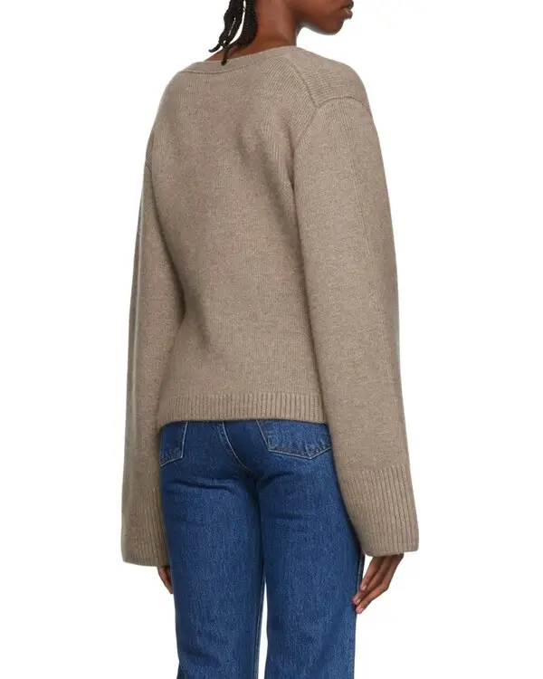 Khaite Scarlet V-neck Cardigan - Gray