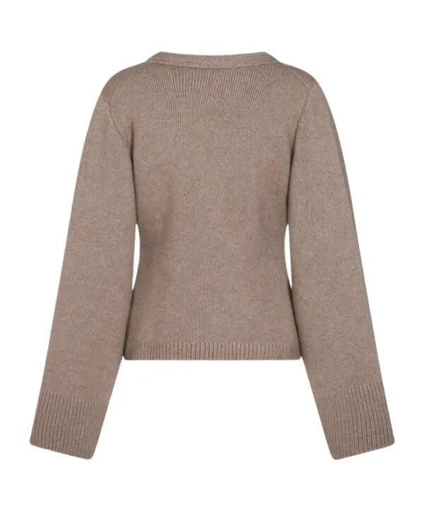 Khaite Scarlet V-neck Cardigan - Gray