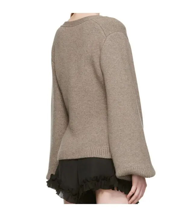 Khaite Scarlet V-neck Cardigan - Gray