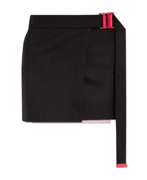 Off-White High-waisted Buckle Mini Skirt