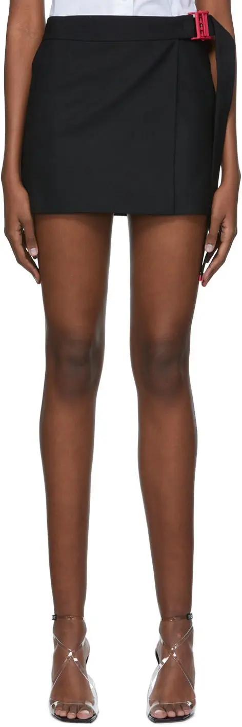 Off-White High-waisted Buckle Mini Skirt