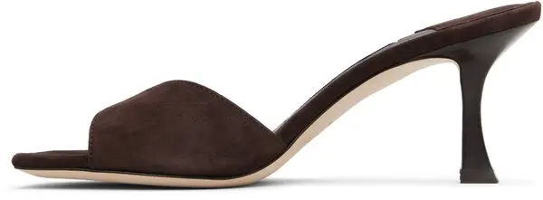 JIMMY CHOO Skye 70 Suede High-heeled Sandals - Chocolate-colored