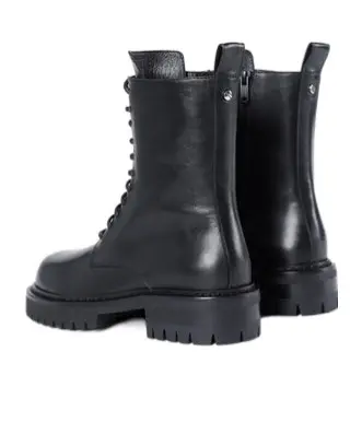 ANN DEMEULEMEESTER 35mm Osmo Double-buckle Leather Boots