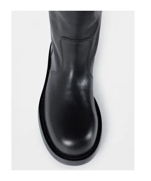 ANN DEMEULEMEESTER 35mm Osmo Double-buckle Leather Boots