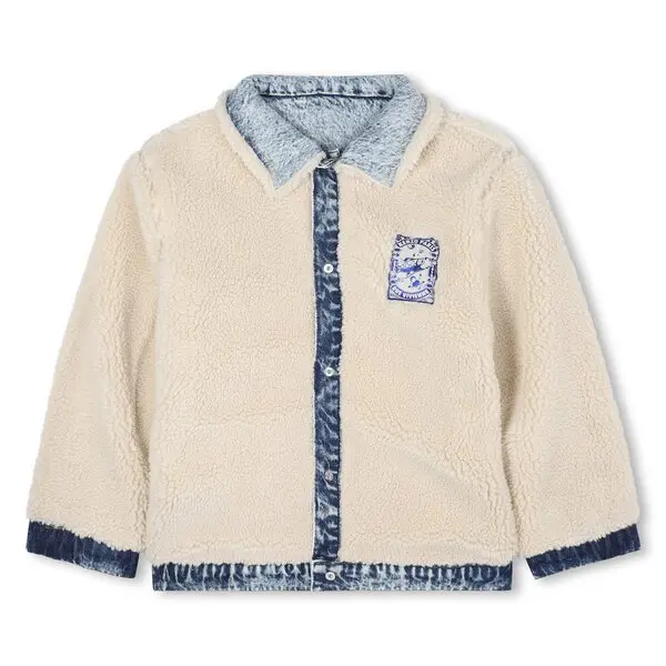 Kenzo Reversible Collared Long Sleeve Casual Jacket