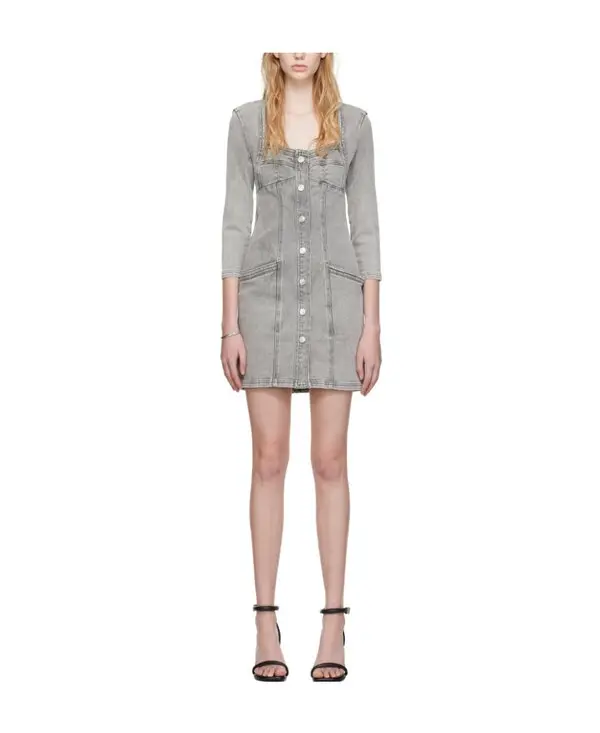 Isabel Marant Étoile Vona Mini Denim Dress