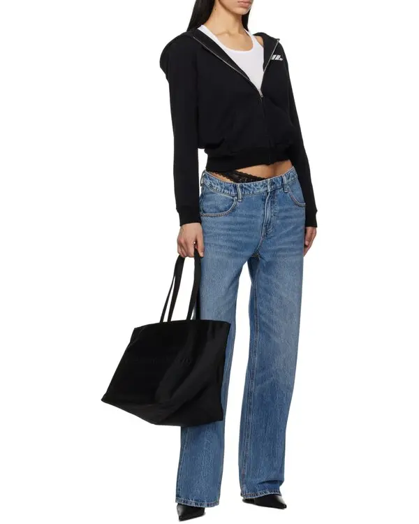 Alexander Wang Logo Pouch Tote Bag - Black