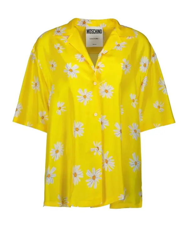 Moschino Floral Printed Short Sleeve Shirt
