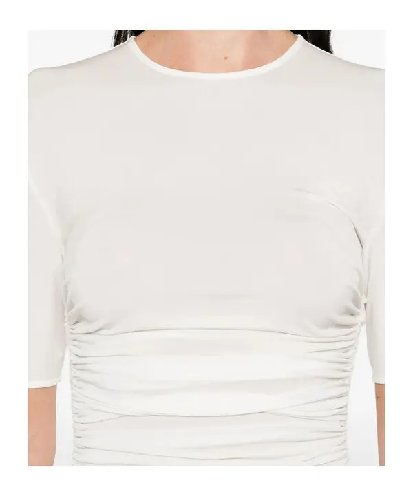 Alaïa Gathered Detail Jersey T-shirt