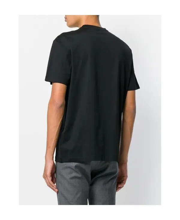 Versace Logo-embellished Crewneck T-shirt - Black