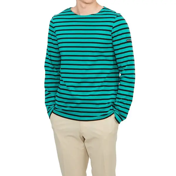 Saint James Striped Graphic T-shirt