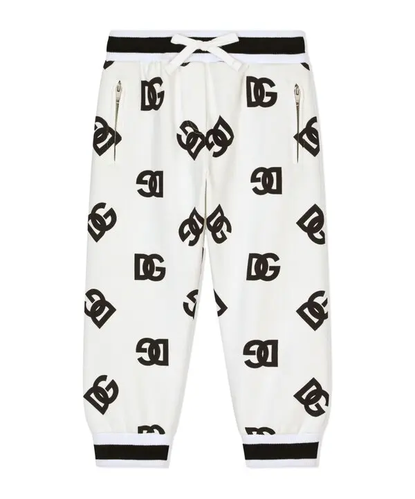 Dolce & Gabbana Dg Logo Print Sweatpants - White