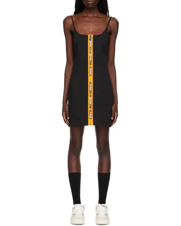 Heron Preston Zip-front Sleeveless Mini Dress