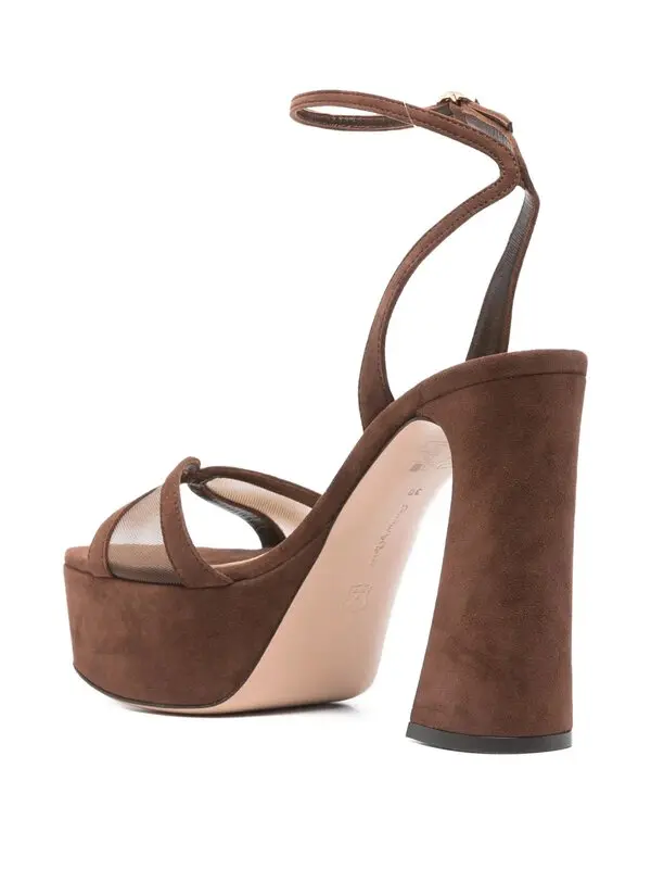 GIANVITO ROSSI 125mm Platform Ankle-strap Sandals