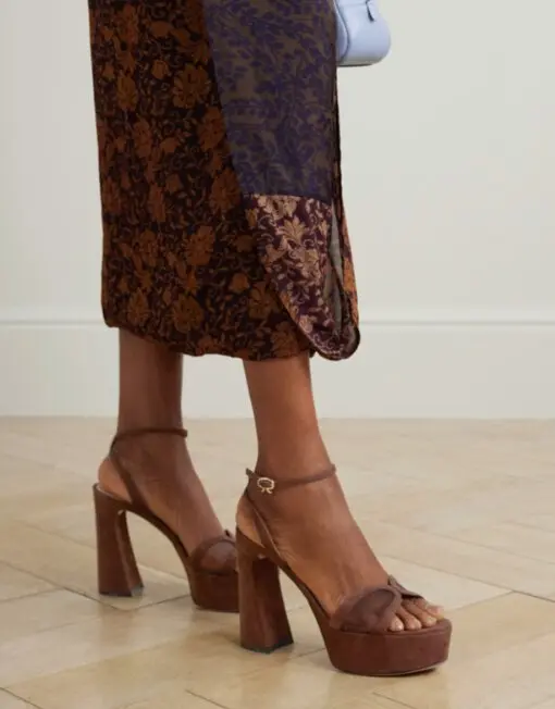 GIANVITO ROSSI 125mm Platform Ankle-strap Sandals