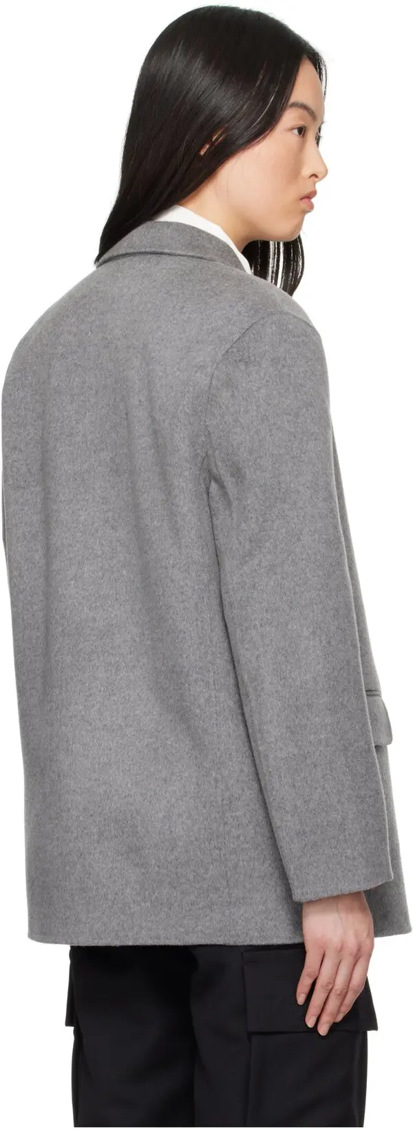 ANINE BING Quinn Blazer - Heather Grey
