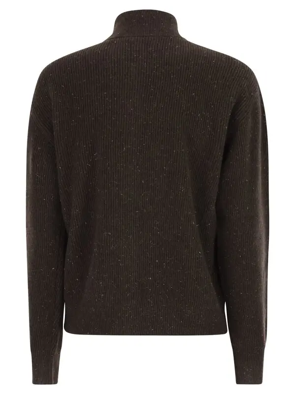 Peserico High Neck Button-up Cardigan