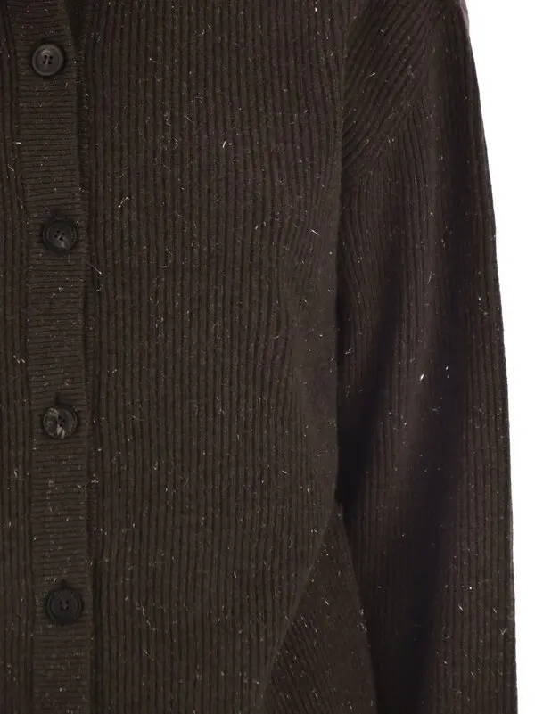 Peserico High Neck Button-up Cardigan