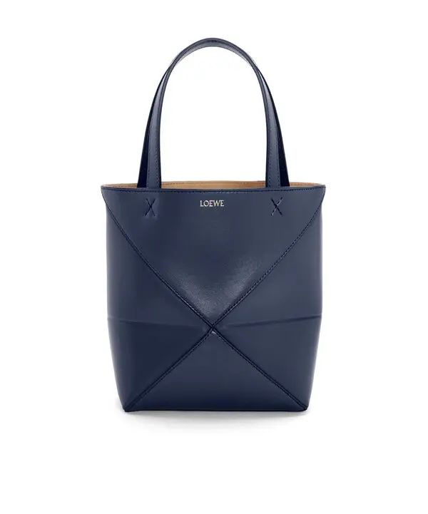 Loewe Mini Puzzle Fold Tote Bag - Abyss Blue