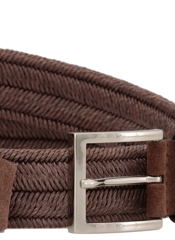 Orciani Logo Belt - Brown