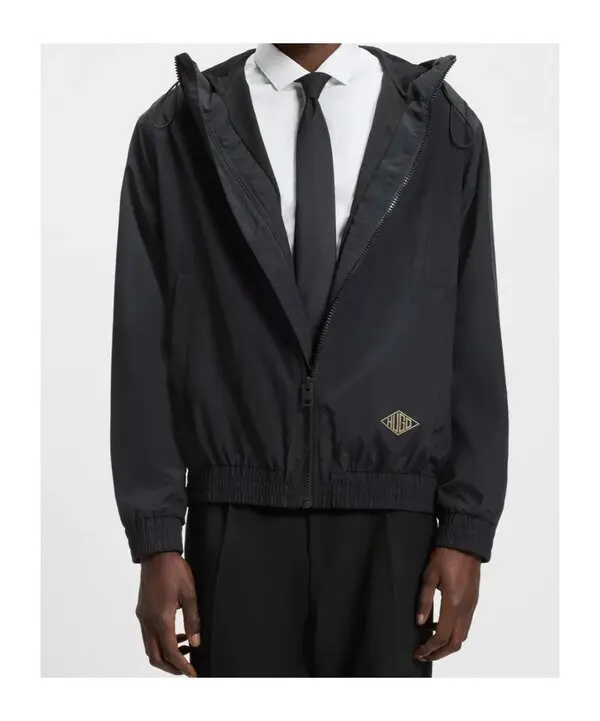 Hugo Boss Logo Hooded Jacket