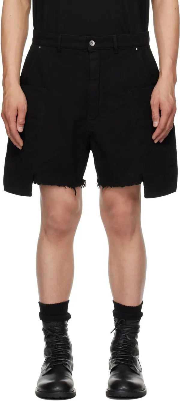 Rick Owens Bermuda Cargo Shorts - Black