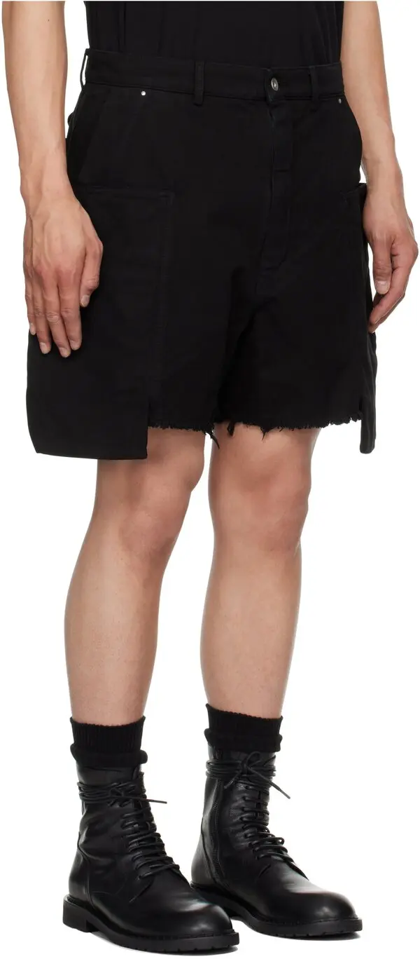 Rick Owens Bermuda Cargo Shorts - Black
