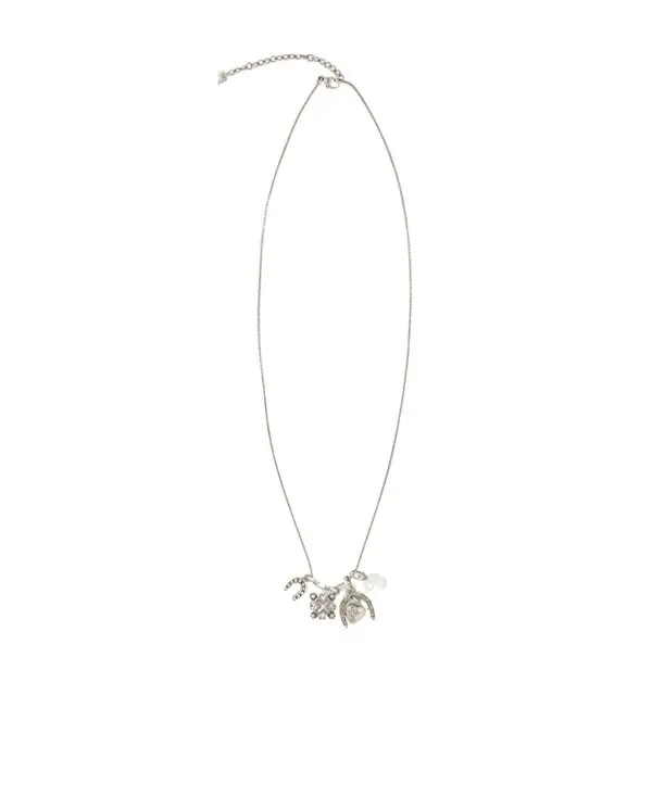 Saint Laurent Lucky Charms Necklace - White
