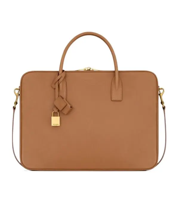 Saint Laurent Sac De Jour Large Slim Bauletto Bag - Brown