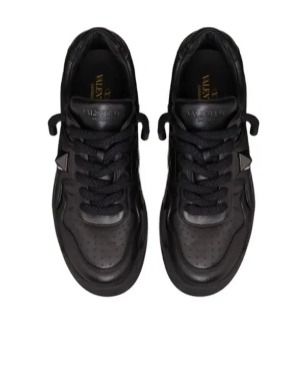 Valentino Garavani One Stud Xl Lace-up Sneakers - Black