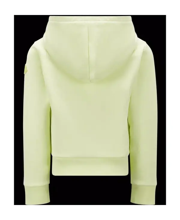Moncler Logo Embroidered Hoodie - Yellow