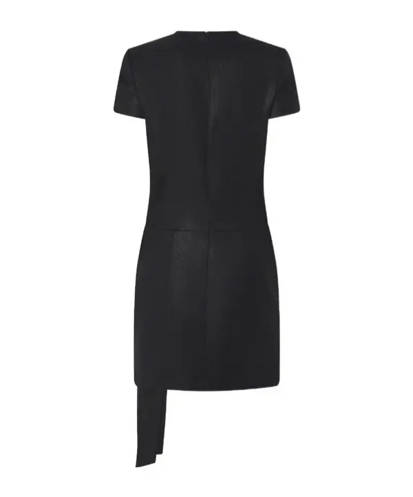 Pinko Short-sleeve Draped Mini Dress