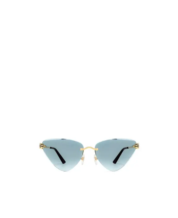 Cartier Triangle Frameless Sunglasses - Blue