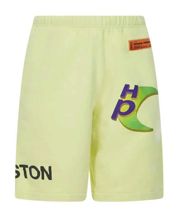 Heron Preston Logo Printed Thigh-length Track Shorts - Green